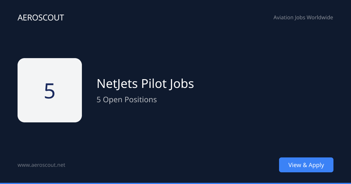 NetJets Pilot Jobs - Find Openings | AeroScout